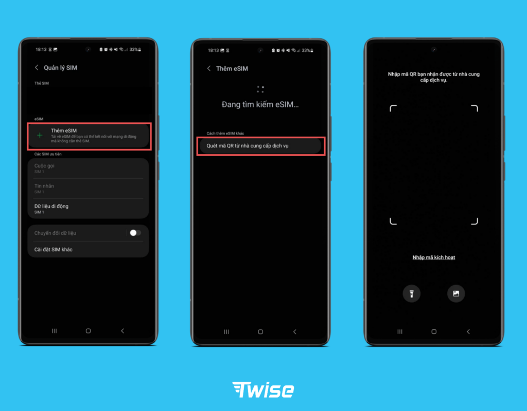 Hướng dẫn cài đặt eSIM cho Android chi tiết nhất - Twise