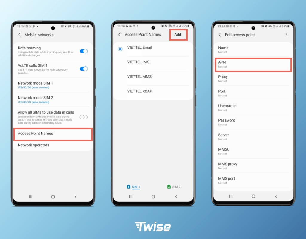 APN Settings Android - Twise