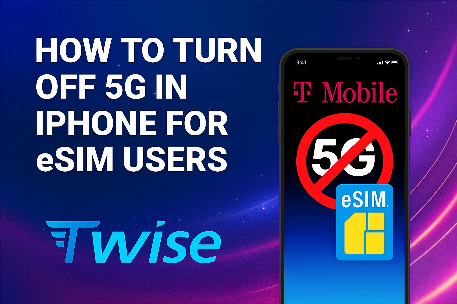 How to Turn Off 5G on iPhone for eSIM Users